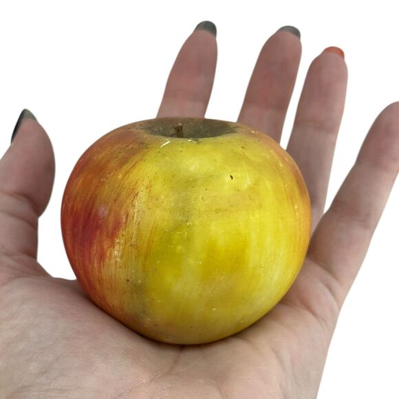 Art | Italian Realistic Stone Apple Carved Alabaster Carrara Marble ...